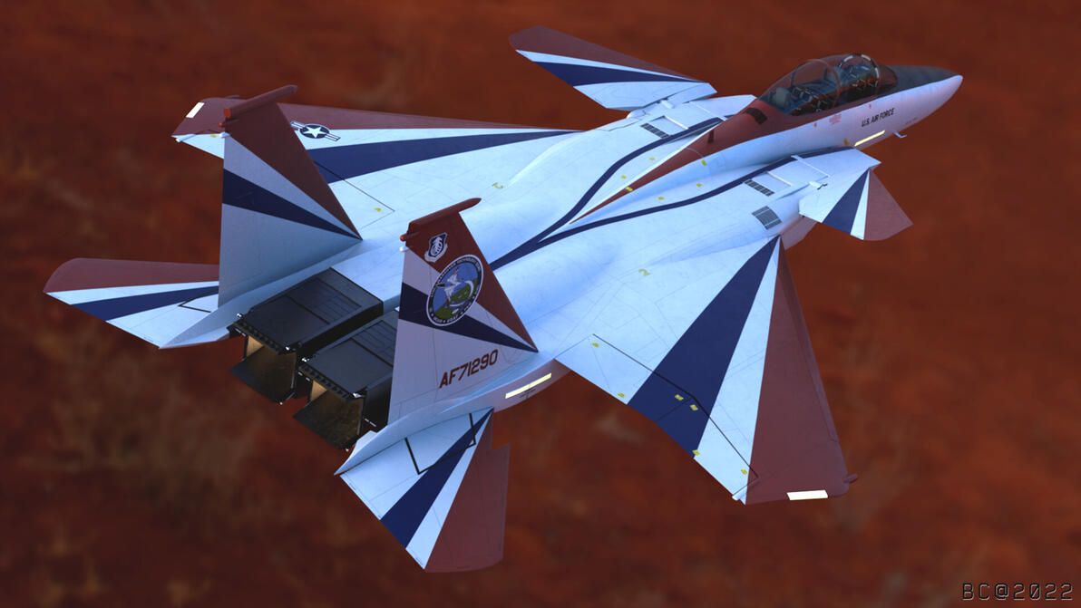 #搬运 3D-CG，三翼面+二元矢量喷口，F-15 STOL/MTD（15图） - 哔哩哔哩