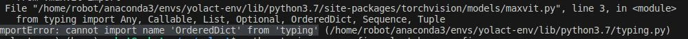 ImportError: cannot import name 'OrderedDict' from 'typing' - 哔哩哔哩
