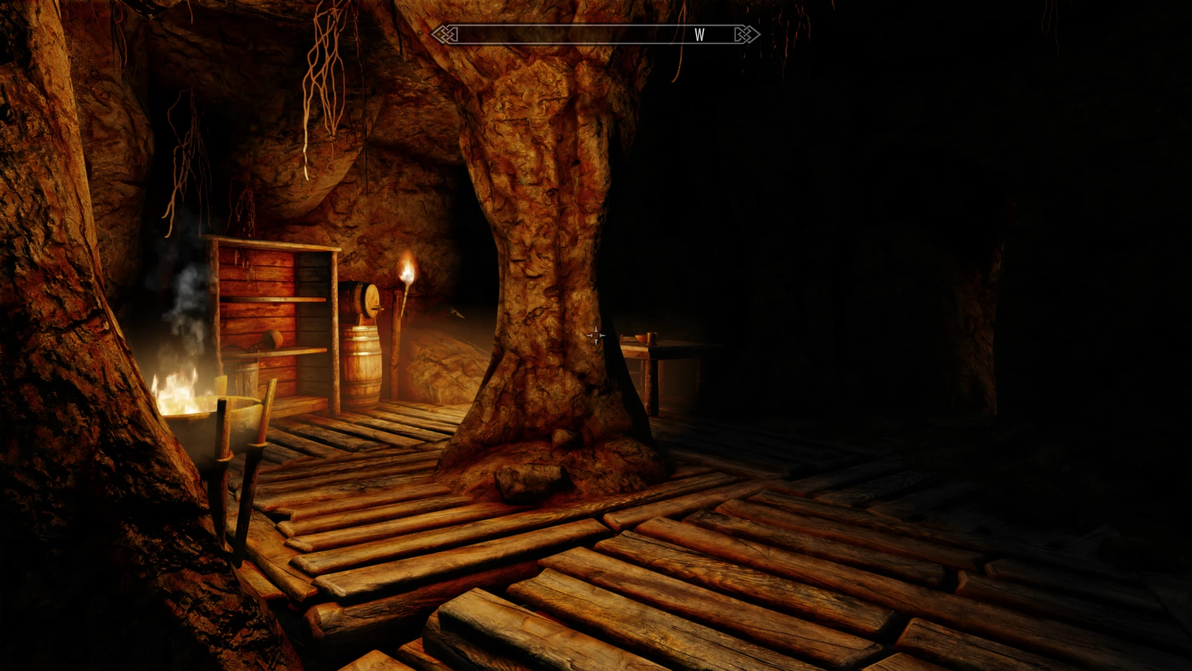 上古卷轴5重制版论各种光照光影ELE ELFX LUX RLO各对比 - 哔哩哔哩