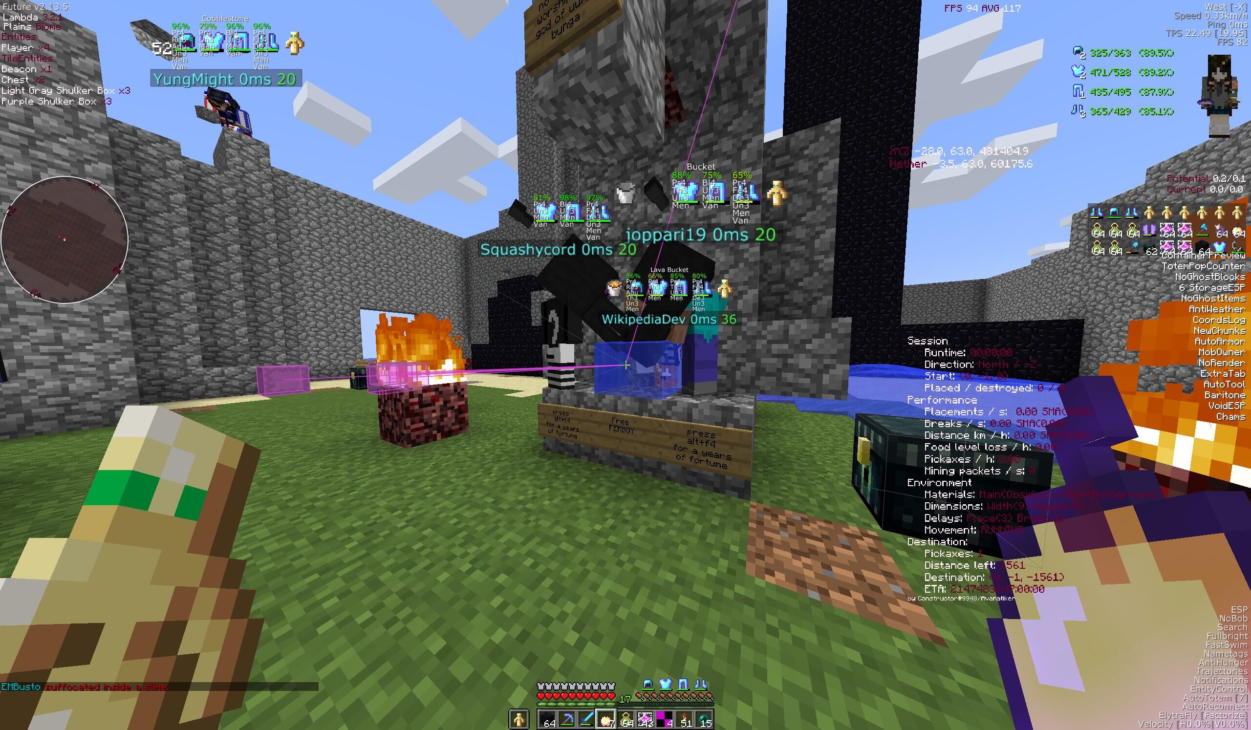 【2b2t.org】【MC】无政府服务器生存指“北” - 哔哩哔哩