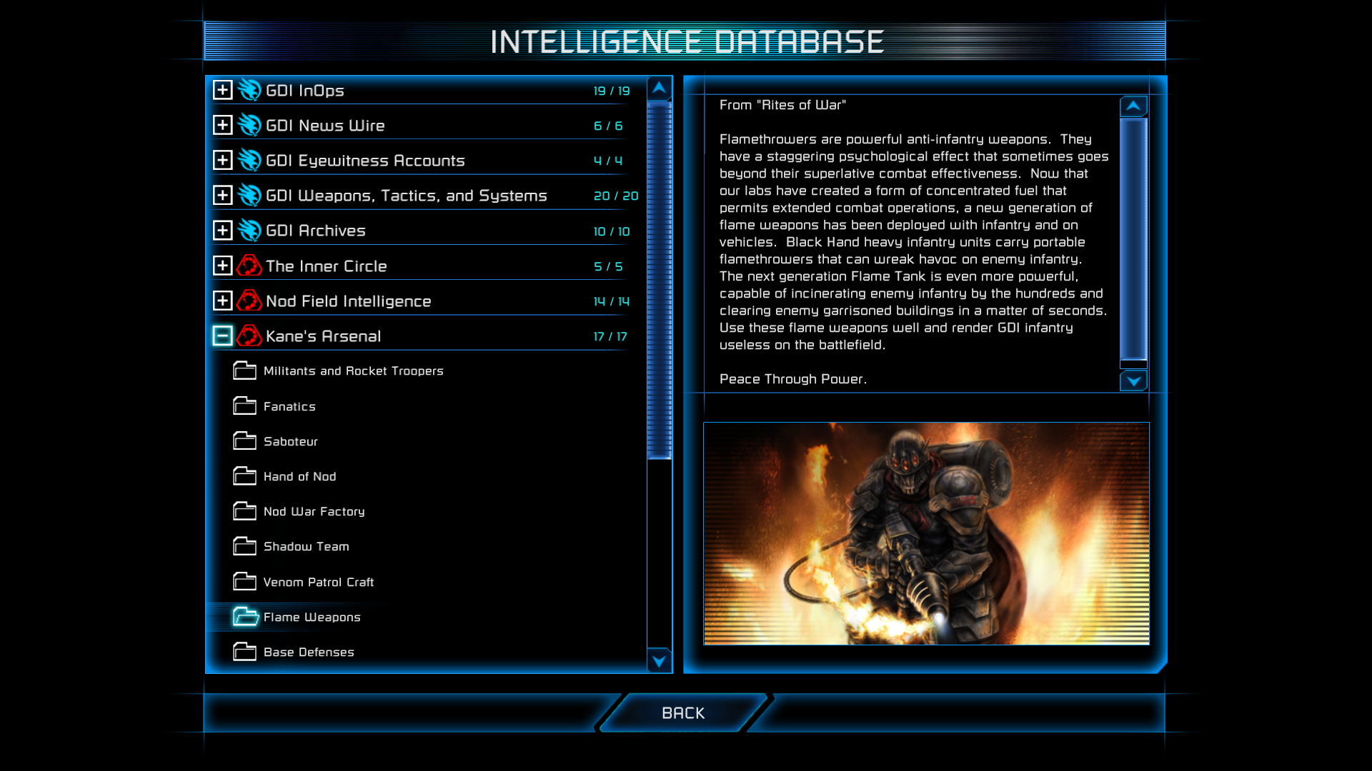 《命令与征服3：泰伯利亚战争》Nod情报数据库凯恩的军备—火焰武器(8/17） - 哔哩哔哩