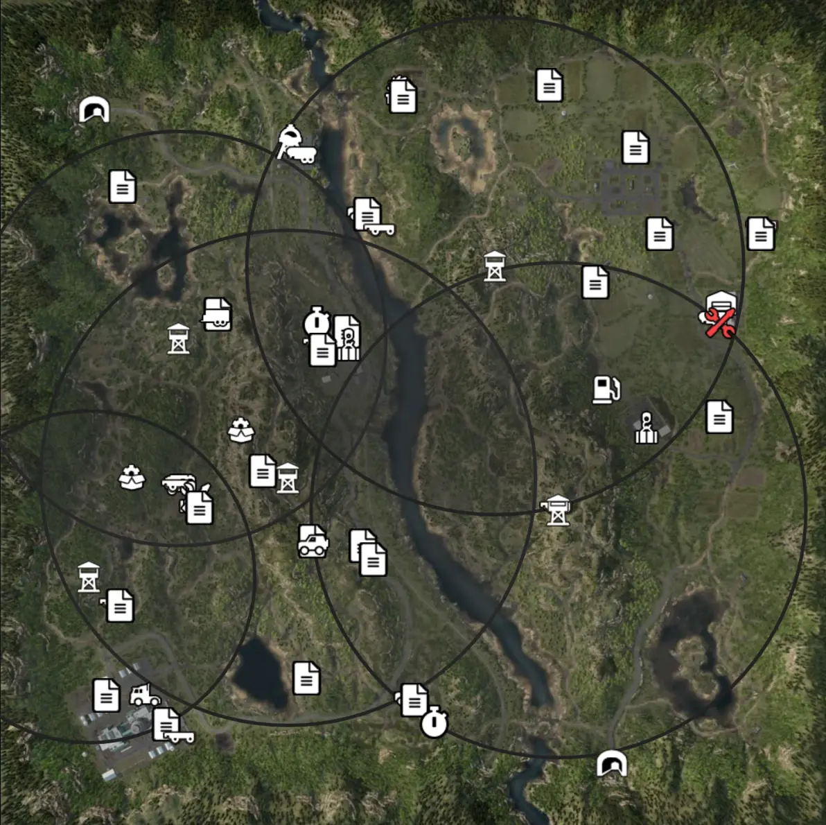 雪地奔驰Snowrunner第十二季度(北卡罗来纳州)地图及升级件位置 - 哔哩哔哩