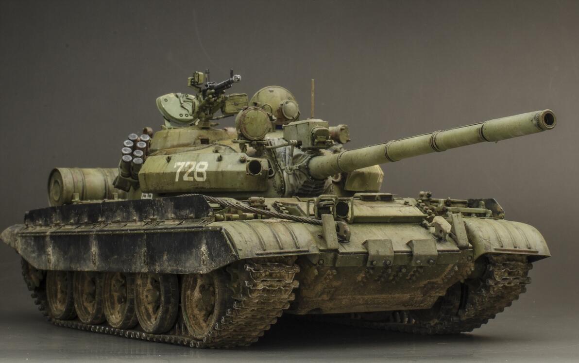 冷战钢铁眉毛——T55AM中型坦克 - 哔哩哔哩