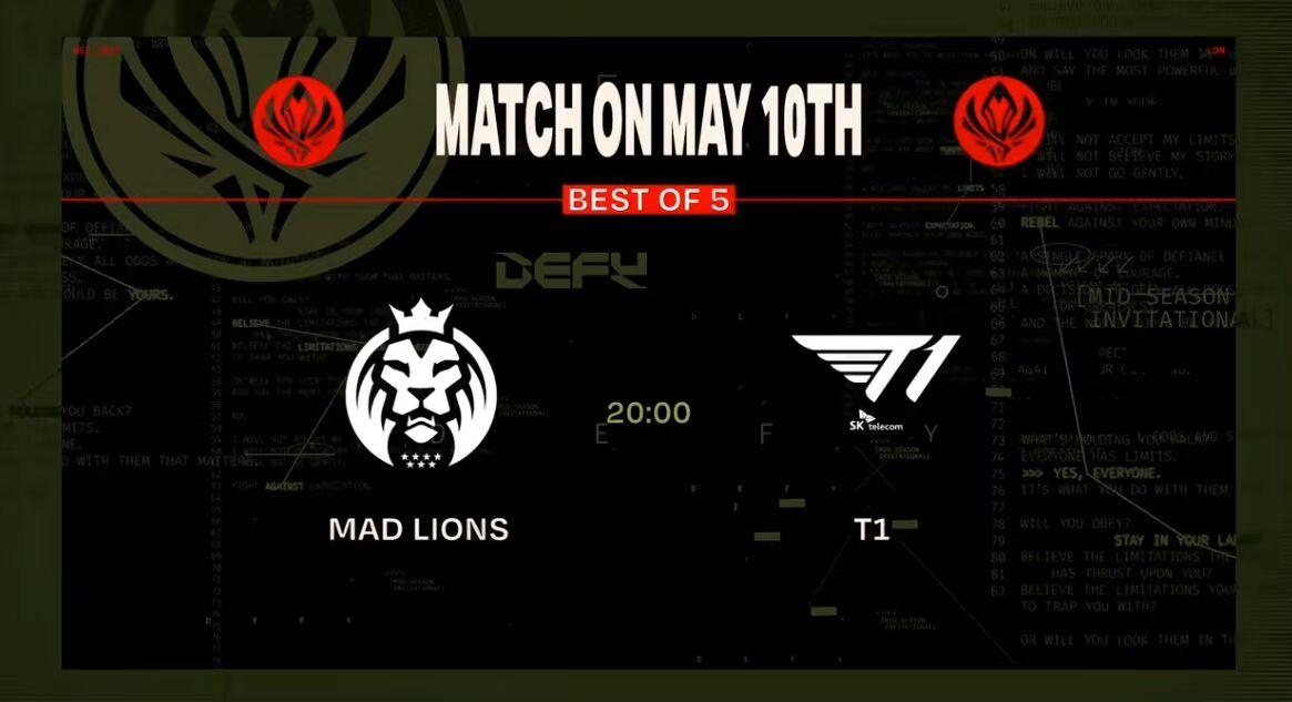 LCK内战即将上演？T1赢下MAD将再度面对GEN复刻春决，MAD想赢太难 - 哔哩哔哩