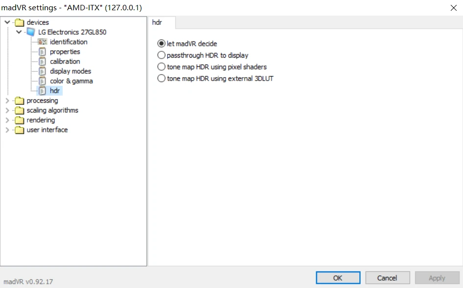 A卡+madvr+potplayer自动开启HDR设置方法 - 哔哩哔哩