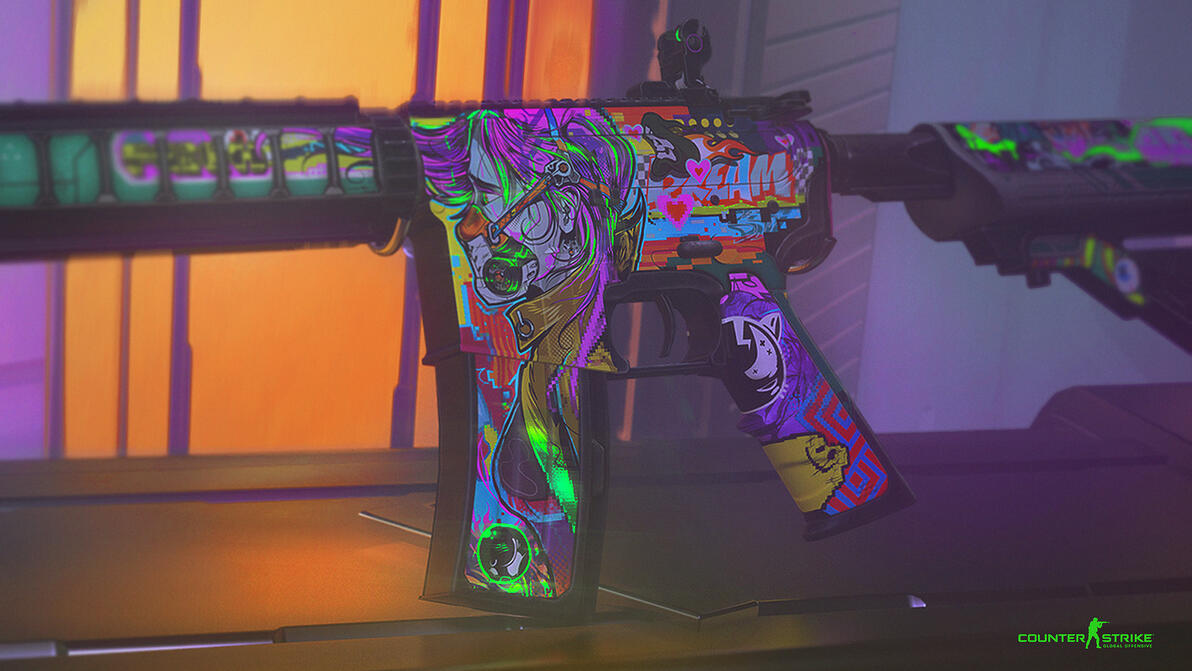 二次元浓度拉满！CSGO二号玩家皮肤鉴赏 - 哔哩哔哩