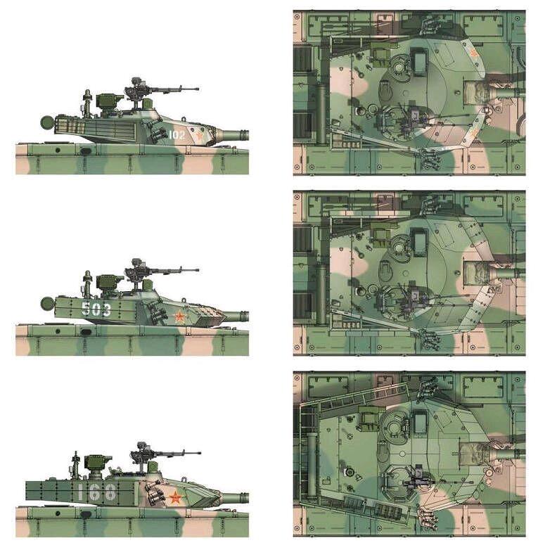 小白也能分得清！99？99A？99A2？99G？9910？？ZTZ99家族的简易区分方法 - 哔哩哔哩