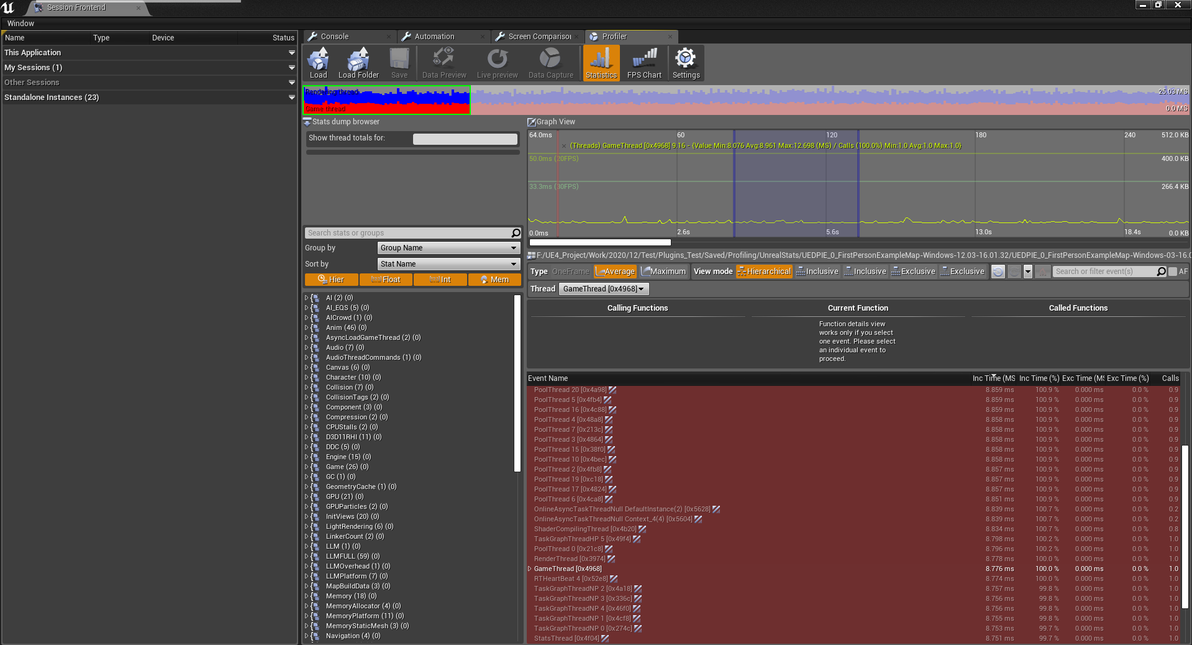 【UE4】项目性能分析 - 哔哩哔哩