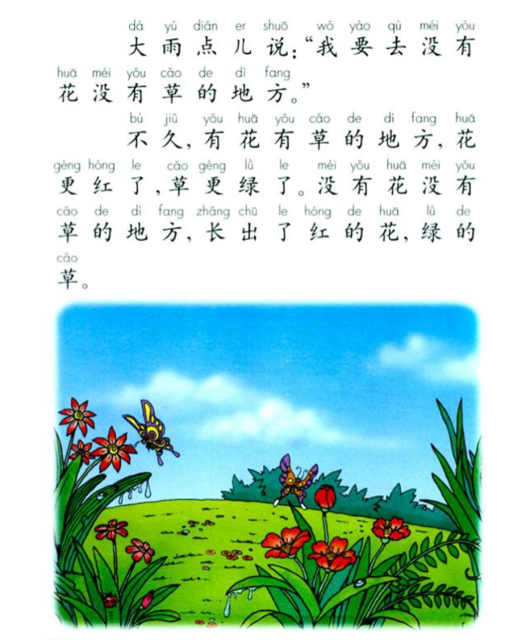 一年级上册《雨点儿》教学设计 哔哩哔哩