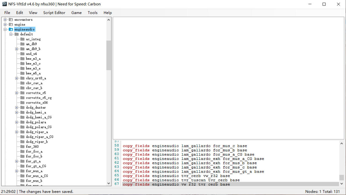 【教程】如何使用NFS VltEd4.6修改NFS10的引擎音效 - 哔哩哔哩
