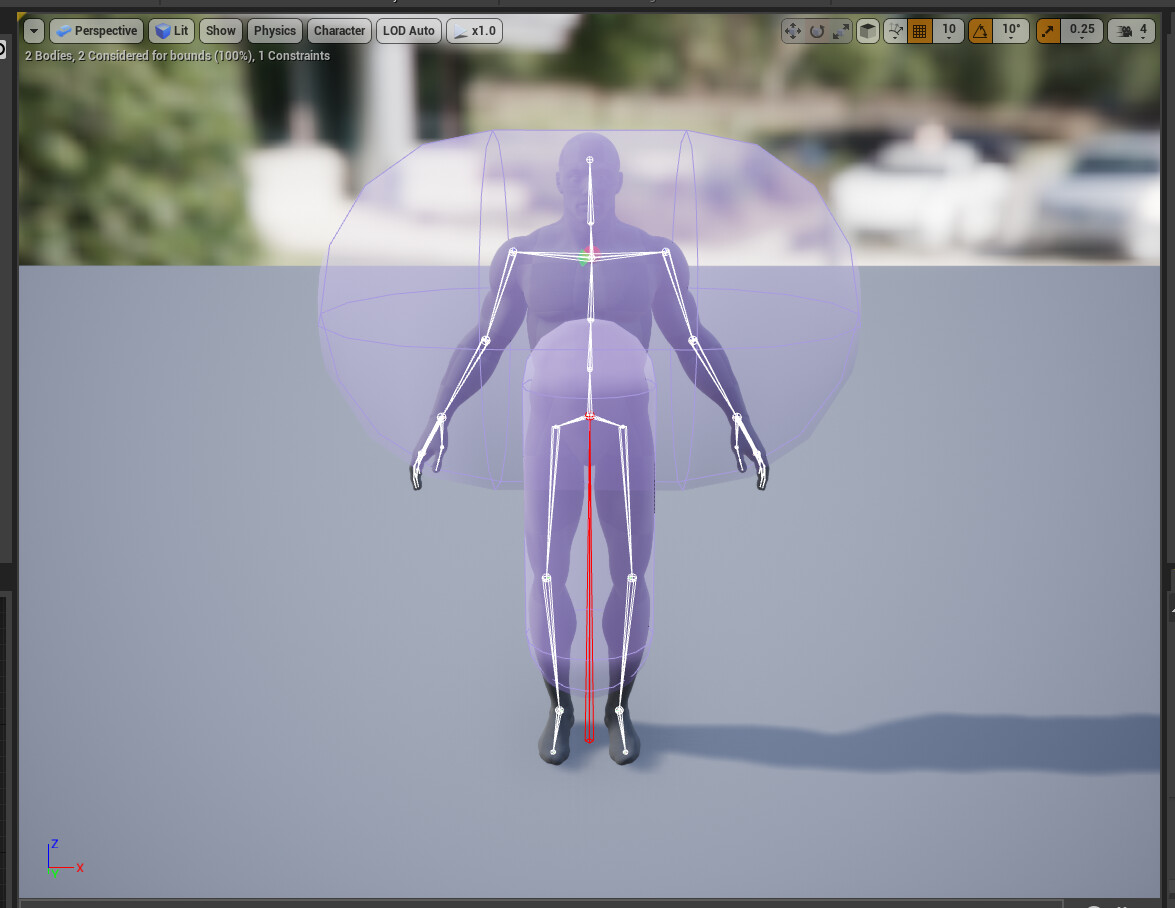 Unreal Physics Asset的缩放问题 - 哔哩哔哩