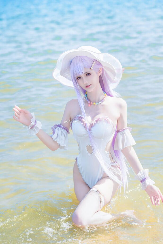 碧蓝航线普利茅斯泳装cos cn花兮_honoka普利茅斯的泳装，不知道您是否满意呢？ - 哔哩哔哩