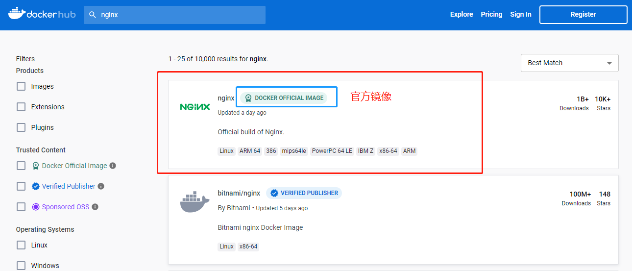 Docker Pull 镜像拉取 用法 哔哩哔哩
