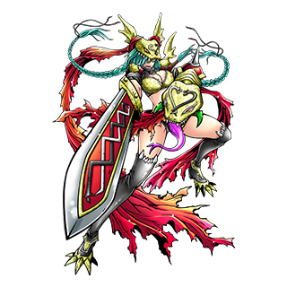 梅尔瓦兽（蛇女兽） メルヴァモン Mervamon - 哔哩哔哩