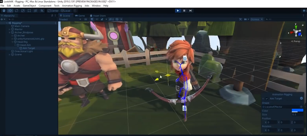 Unity学习笔记 Vol 70 使用动画绑定（animation Rigging）制作程序化的角色动画 哔哩哔哩