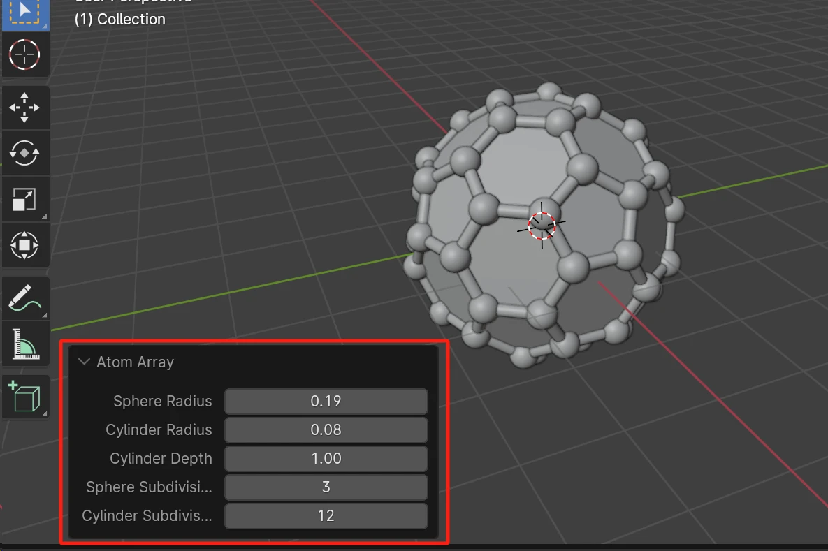 Blender Python 分子结构系列_001 - 哔哩哔哩