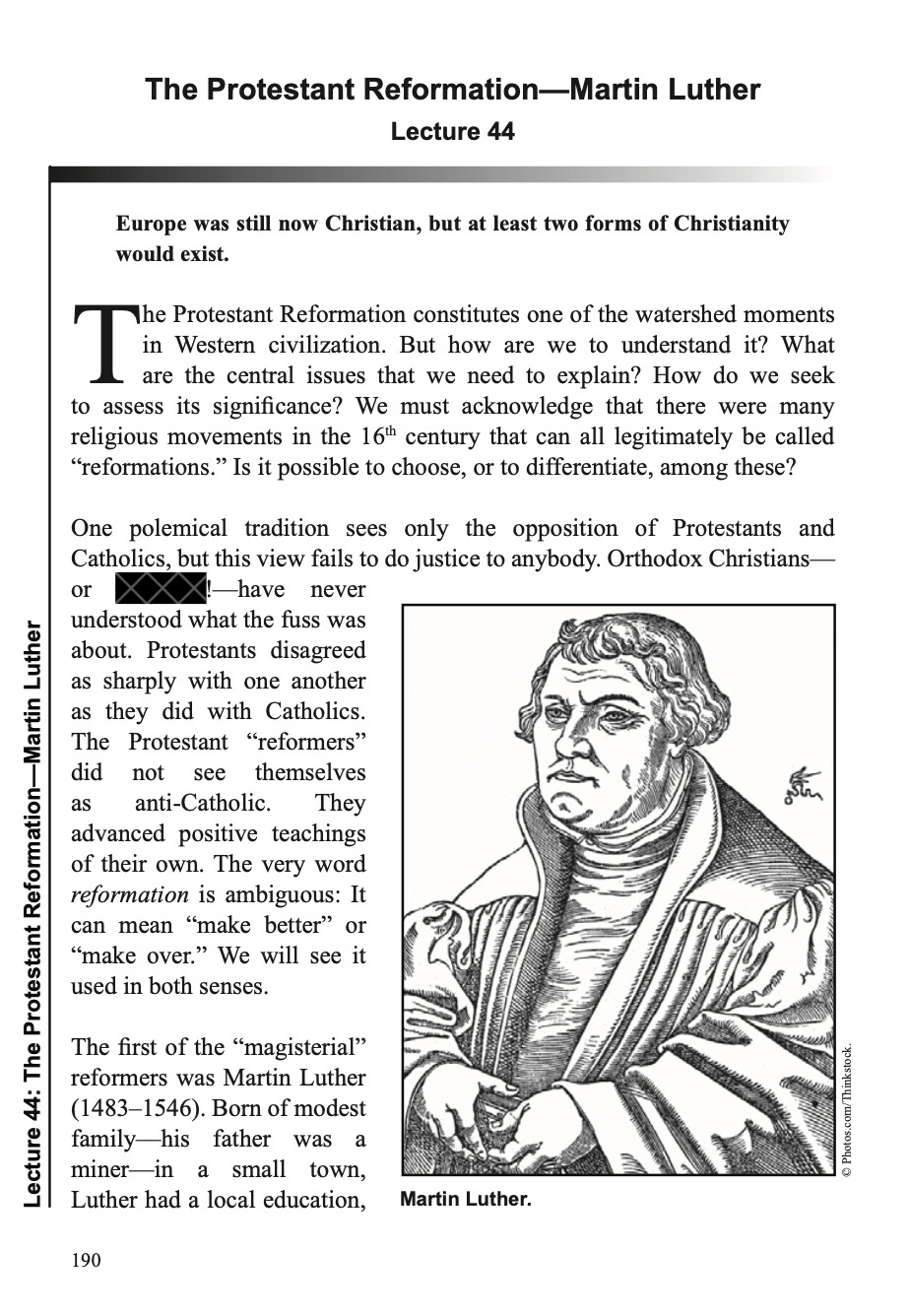 Lecture 44. The Protestant Reformation—Martin Luther - 哔哩哔哩