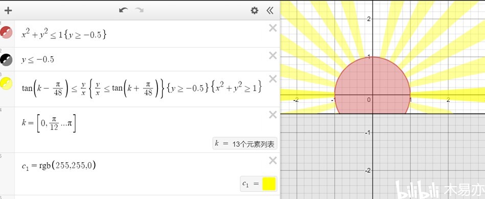 干货！Desmos填色方法教学 - 哔哩哔哩