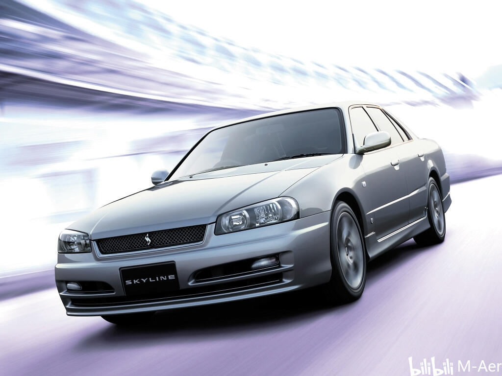 中古车型系列63——日产Skyline R34 - 哔哩哔哩