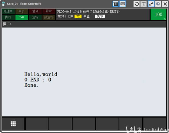 FANUC机器人KAREL语言编程：“Hello,world”用户信息输出 - 哔哩哔哩
