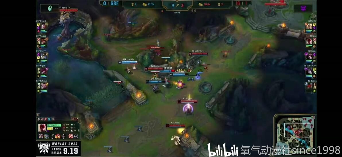 【英雄联盟S9】IG VS GRF复盘 - 哔哩哔哩