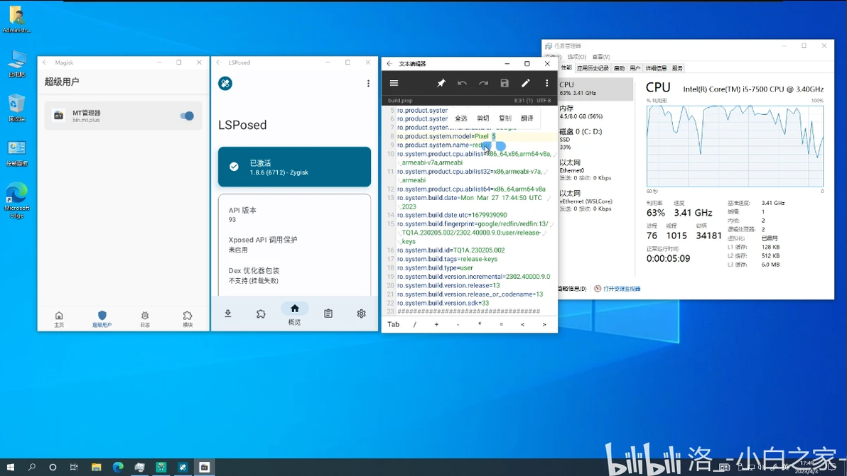[安装盘]Windows 10 22H2 专业版 WSA Android 13 Magisk + Linux Arch [带更新] - 哔哩哔哩