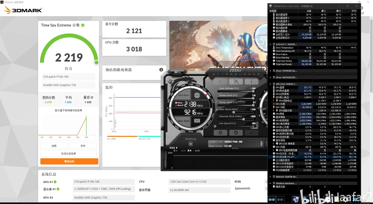 P106-100的MSI OC Scanner指南-无聊玩法？矿卡就该这么玩！ - 哔哩哔哩