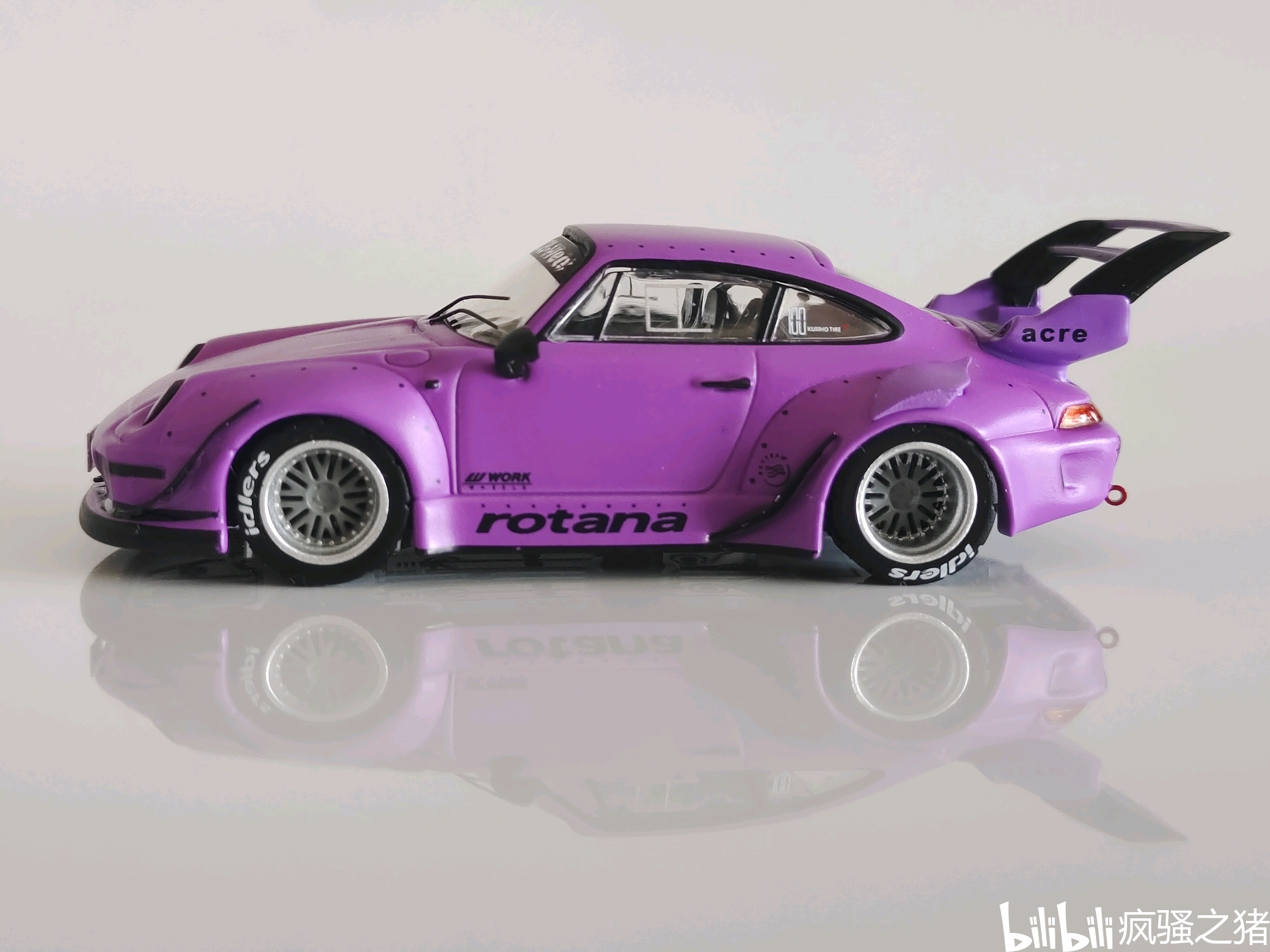 TW 1:64 RWB 993 Rotana 紫 - 哔哩哔哩