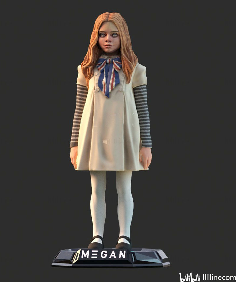 人工智能玩具人偶梅根MEGAN M3GAN 3D 打印模型 STL - 哔哩哔哩