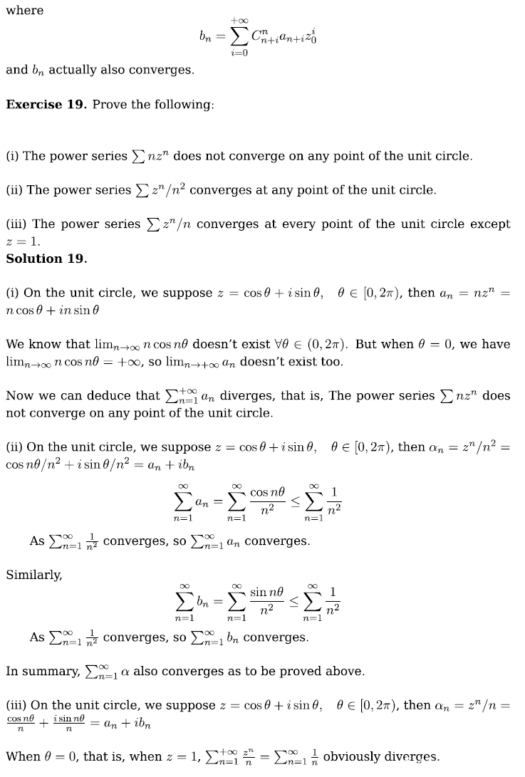 Stein Complex Analysis 复分析第一章答案 - 哔哩哔哩