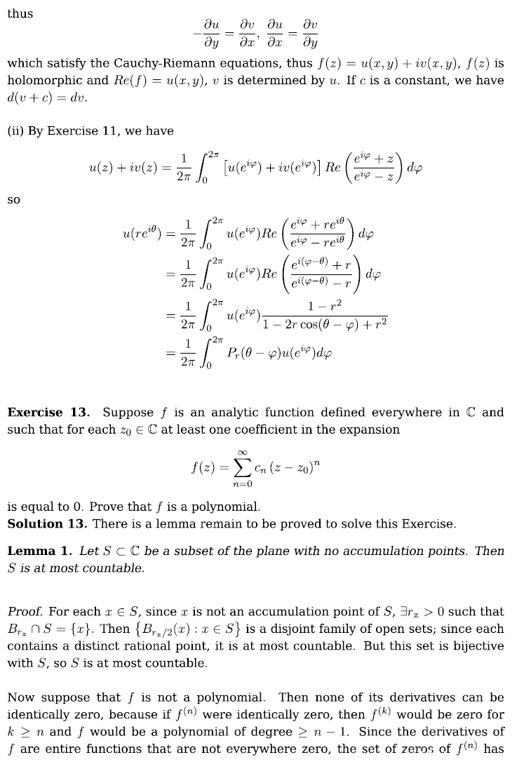 Stein Complex Analysis 复分析第二章答案 - 哔哩哔哩