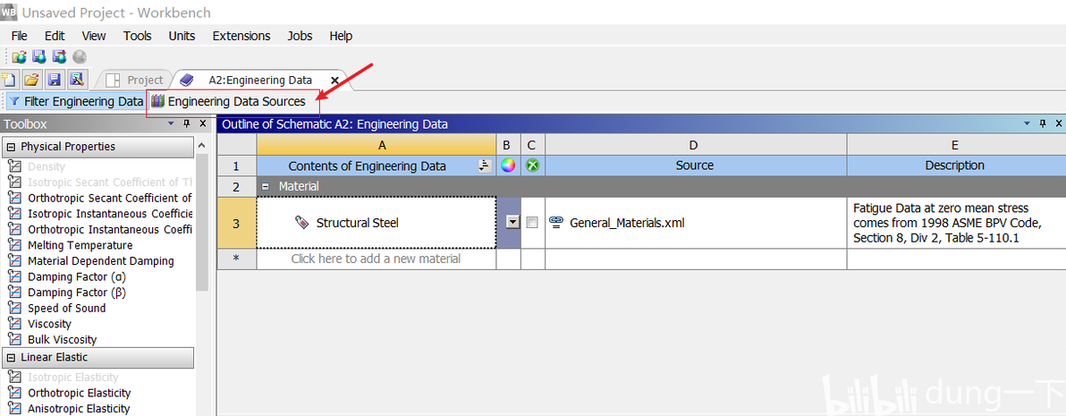 在Workbench中添加ncode材料库 - 哔哩哔哩