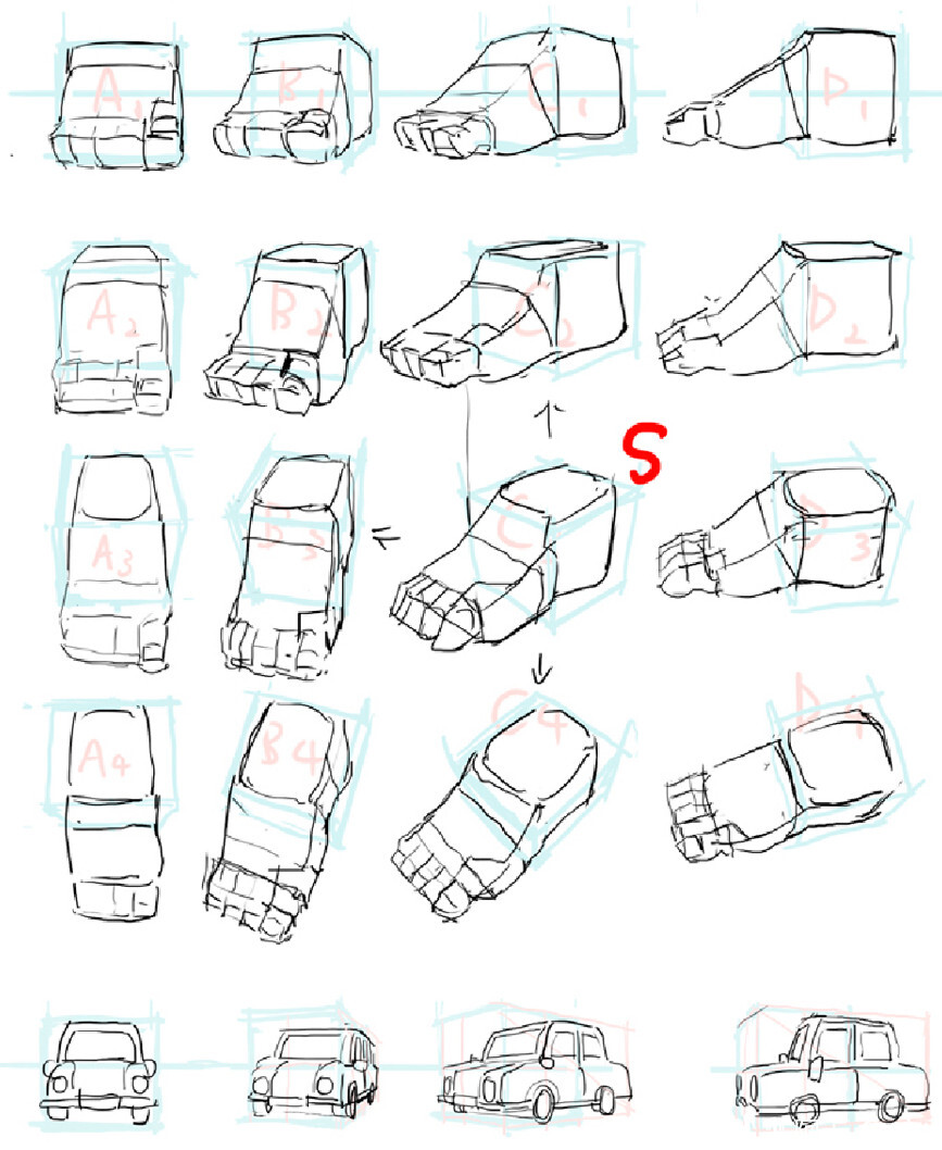 【Krenz基础课程 笔记整理】透视与结构 笔记之一：透视基础 - 哔哩哔哩