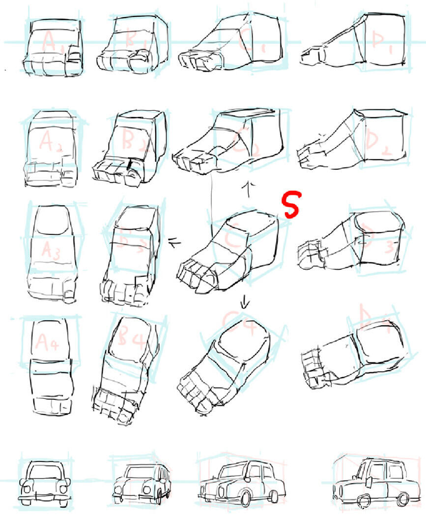 【Krenz基础课程 笔记整理】透视与结构 笔记之一：透视基础 - 哔哩哔哩