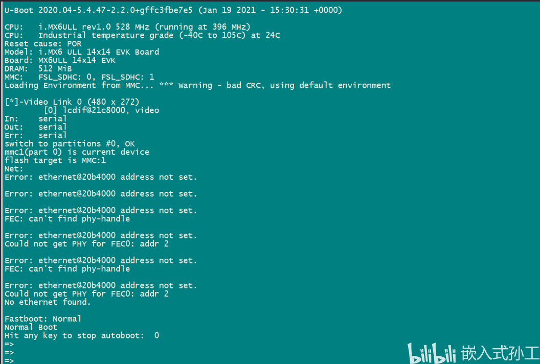 iMX6Ull采用Yocto构建嵌入式Linux系统系列之12 U-Boot下载验证 - 哔哩哔哩