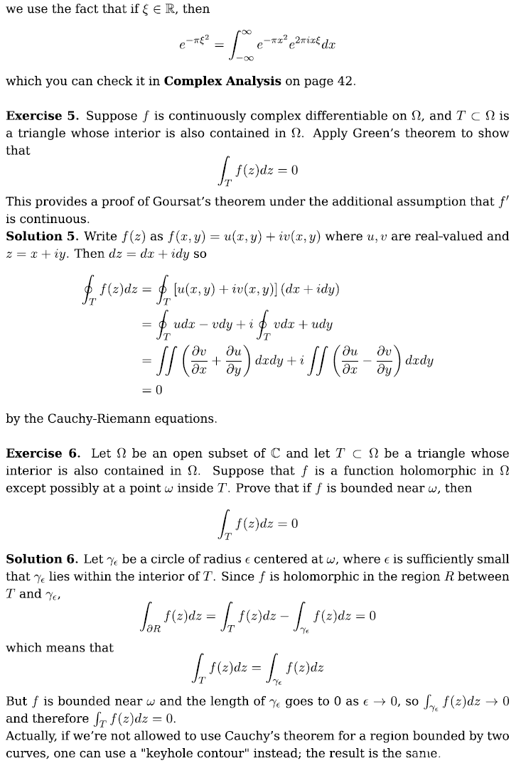 Stein Complex Analysis 复分析第二章答案 - 哔哩哔哩