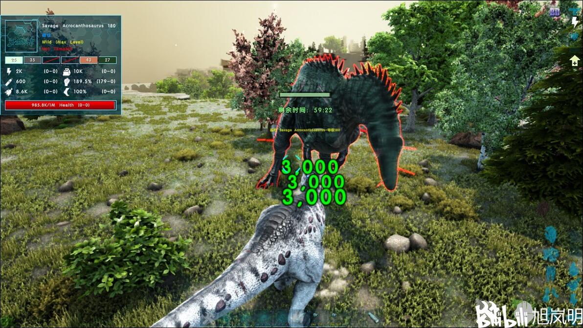 方舟生存进化模组生物介绍——暴动高棘龙（SAVAGE ACRO） - 哔哩哔哩