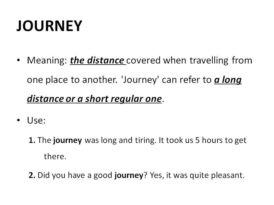 词义辨析 | travel journey trip tour voyage | DAY1 - 哔哩哔哩