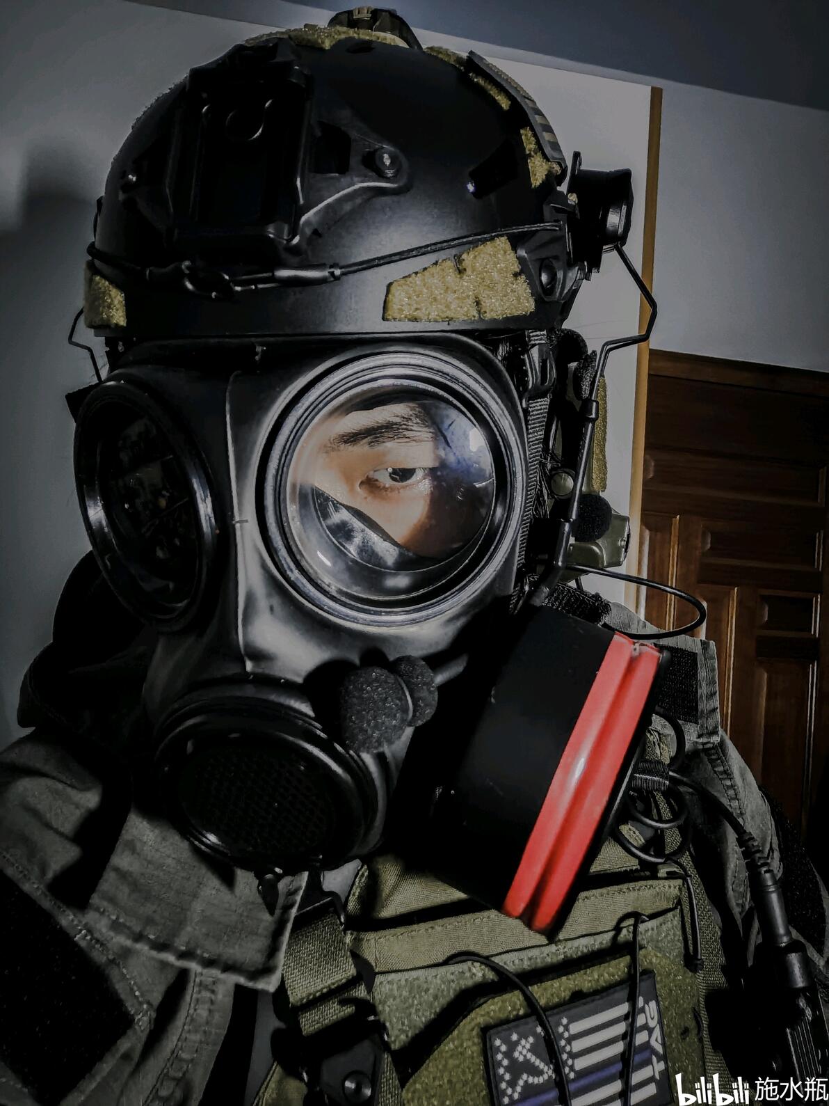 【水瓶战术】国产FMJ08式防毒面具拆解测评 - 哔哩哔哩
