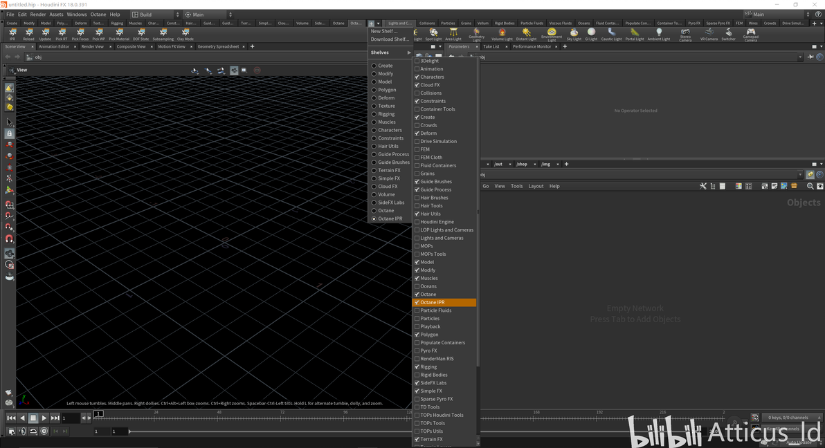 octane 2020的安装，渲染与输出 houdini (1) - 哔哩哔哩