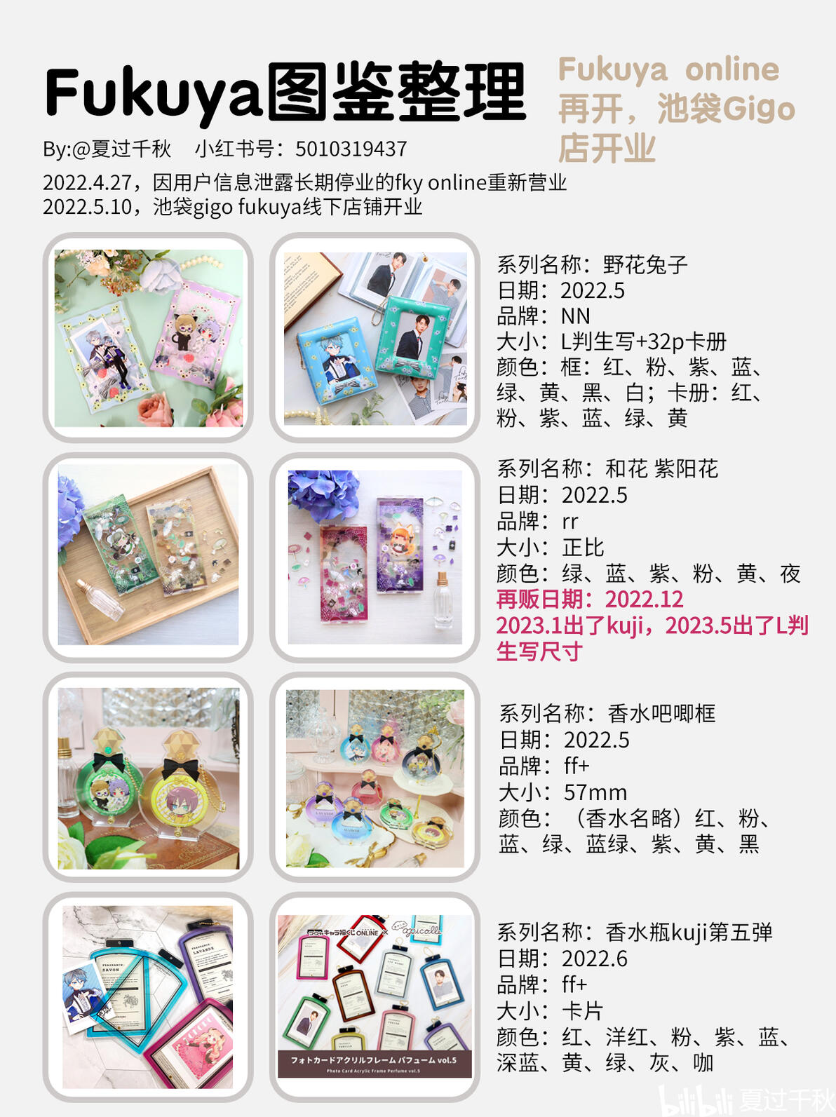 Fukuya通贩款图鉴（至2023.6.9）已添加补充包版 - 哔哩哔哩