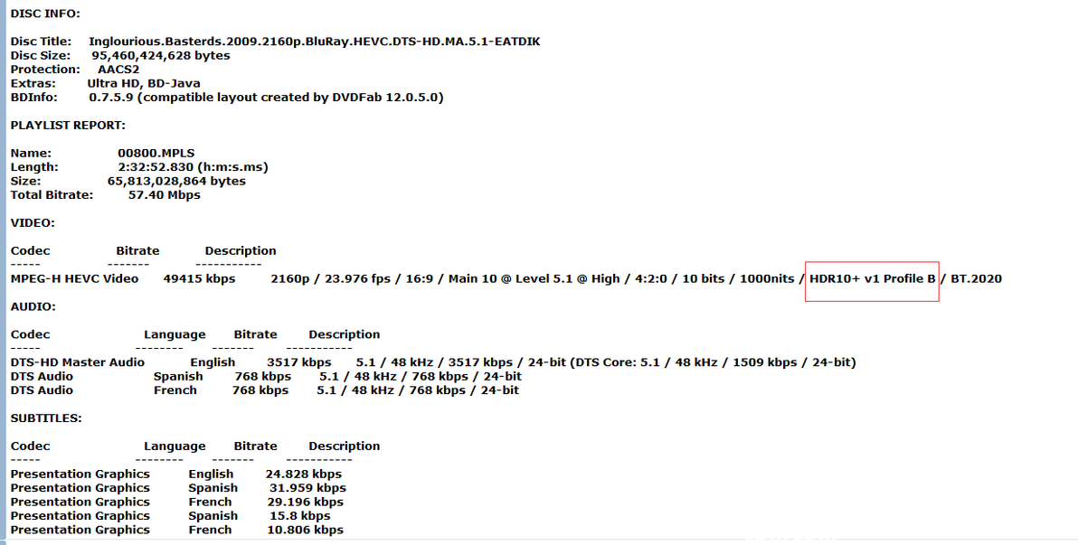 【教程】HDR10plus转Dolby vision杜比视界 - 哔哩哔哩