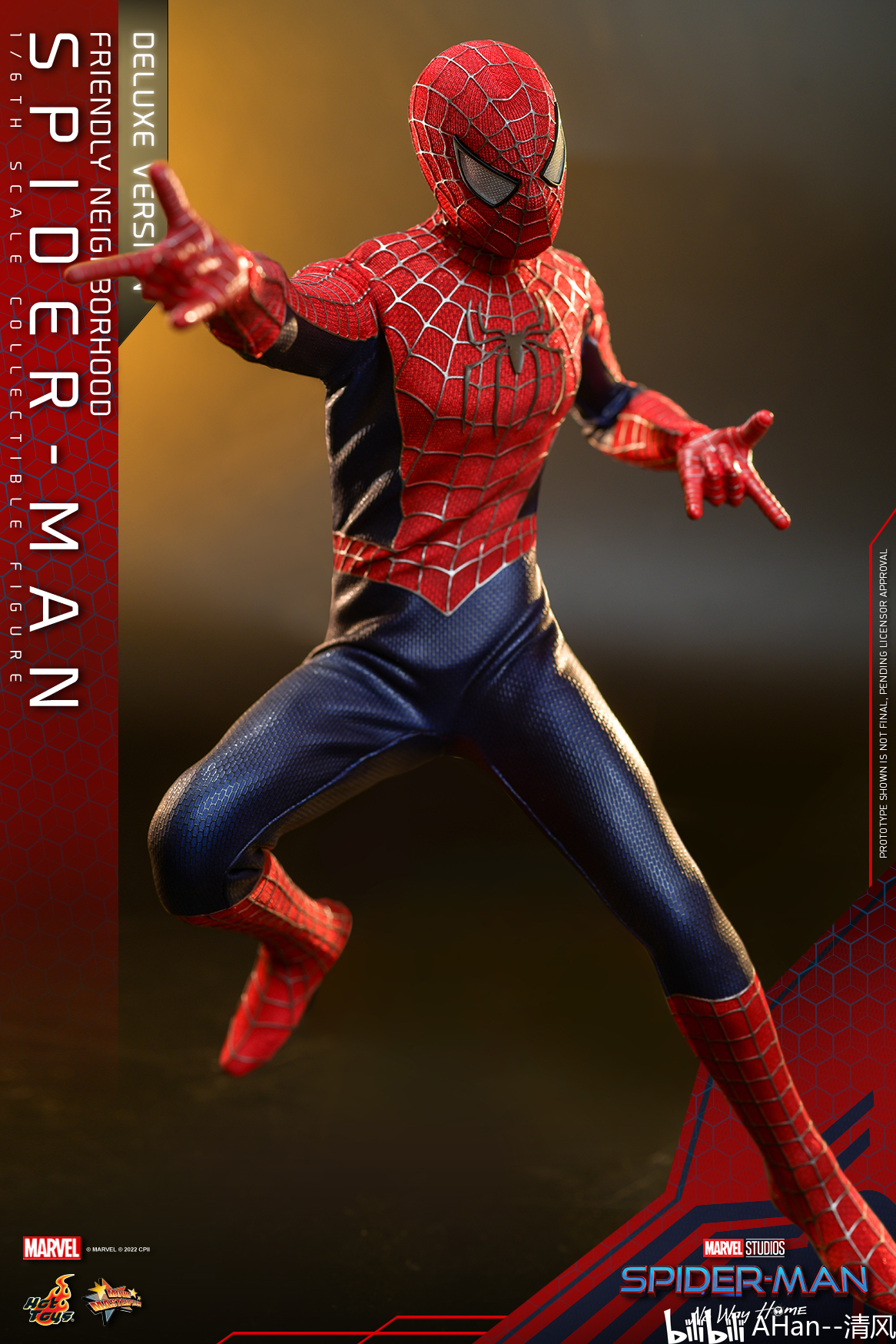 Hottoys《蜘蛛侠:英雄无归》友好邻居蜘蛛侠(托比蜘蛛侠)1:6珍藏人偶 官图鉴赏 哔哩哔哩
