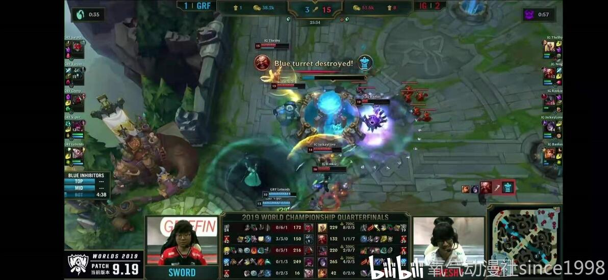 【英雄联盟S9】IG VS GRF复盘 - 哔哩哔哩