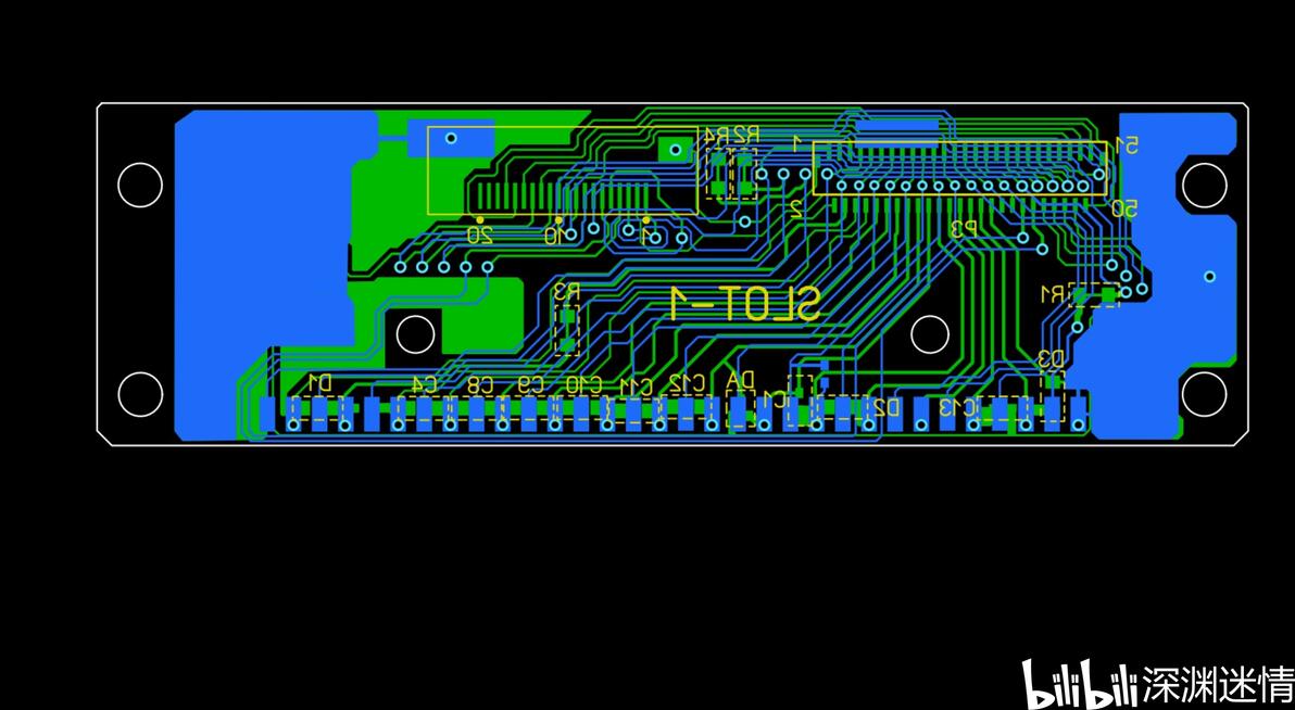 NDS改GBA，尝试搬电子元件用仿GBA形状PCB板改的 - 哔哩哔哩