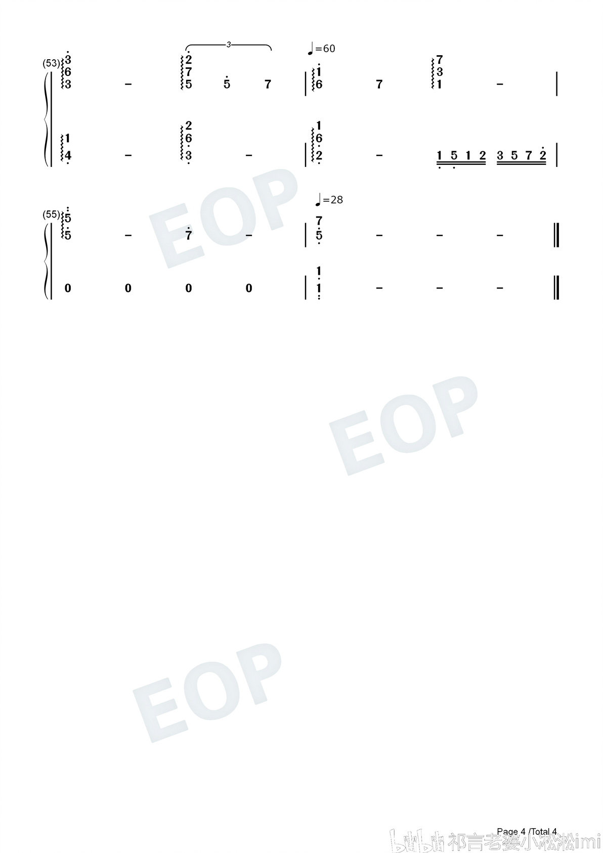 Eutopia简谱 - 哔哩哔哩