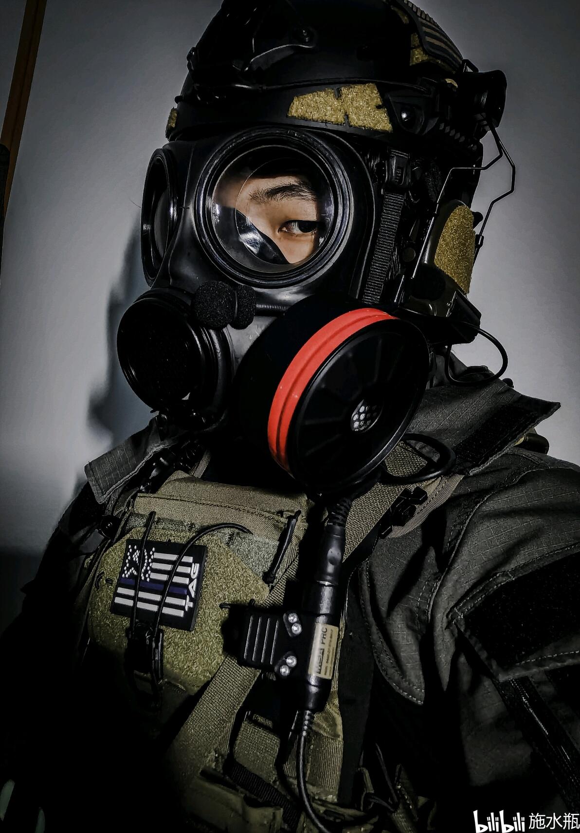 【水瓶战术】国产FMJ08式防毒面具拆解测评 - 哔哩哔哩