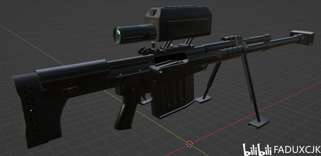 国产QBU201型12.7mm高精度狙击步枪 - 哔哩哔哩