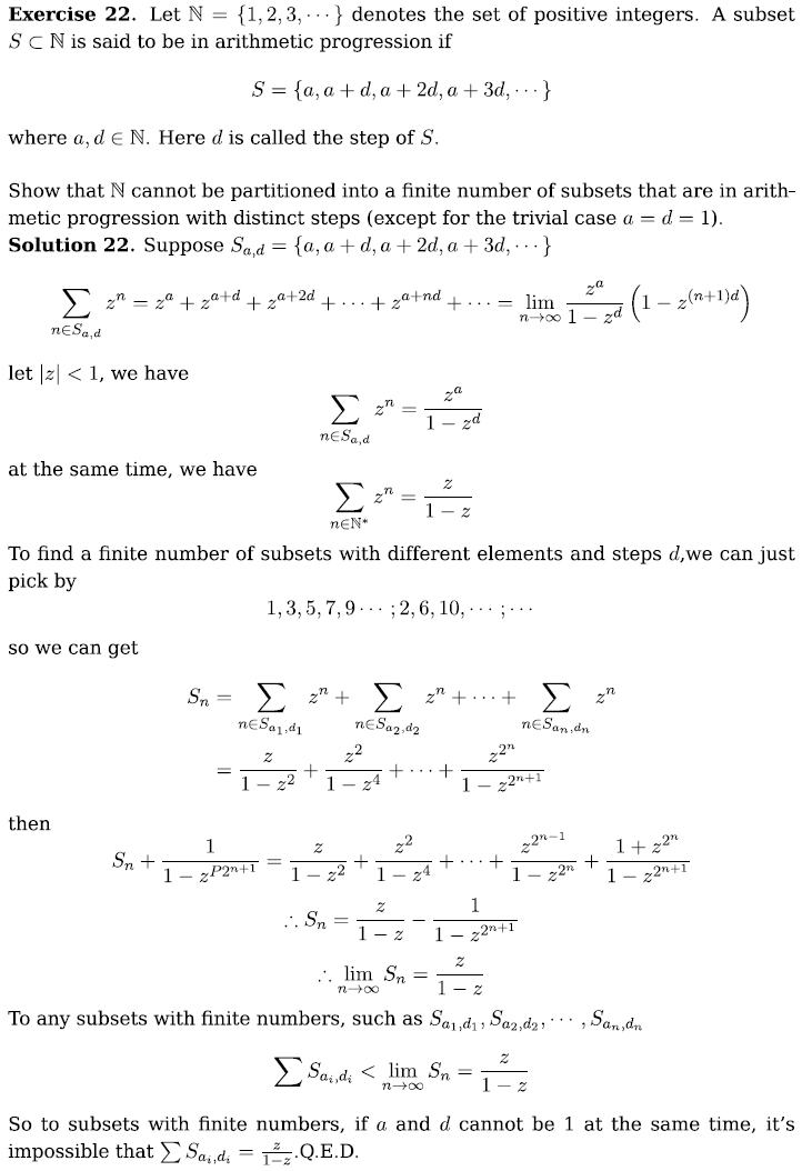 Stein Complex Analysis 复分析第一章答案 - 哔哩哔哩