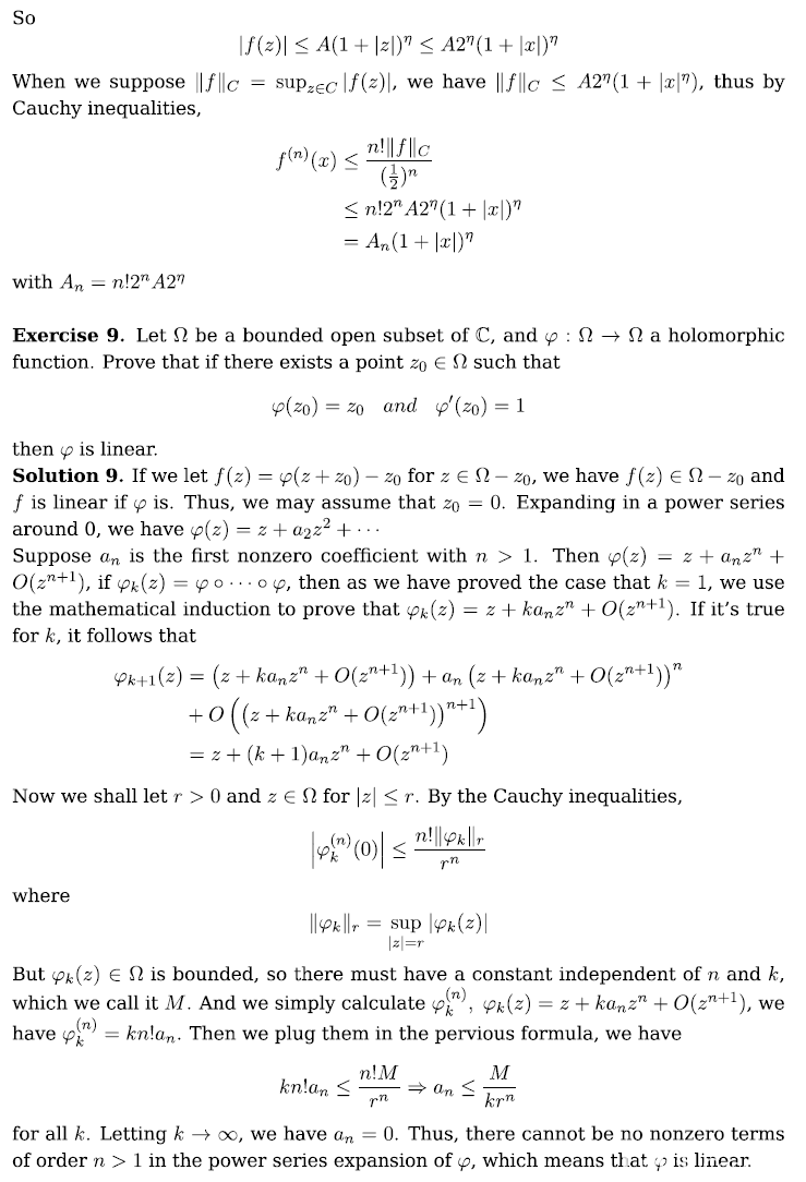Stein Complex Analysis 复分析第二章答案 - 哔哩哔哩